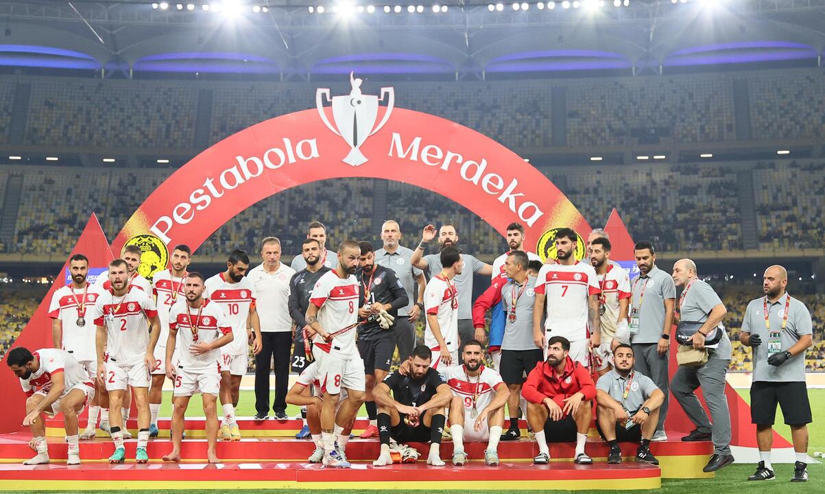 NNA - The Lebanese national football team runner-up in MERDEKA cup